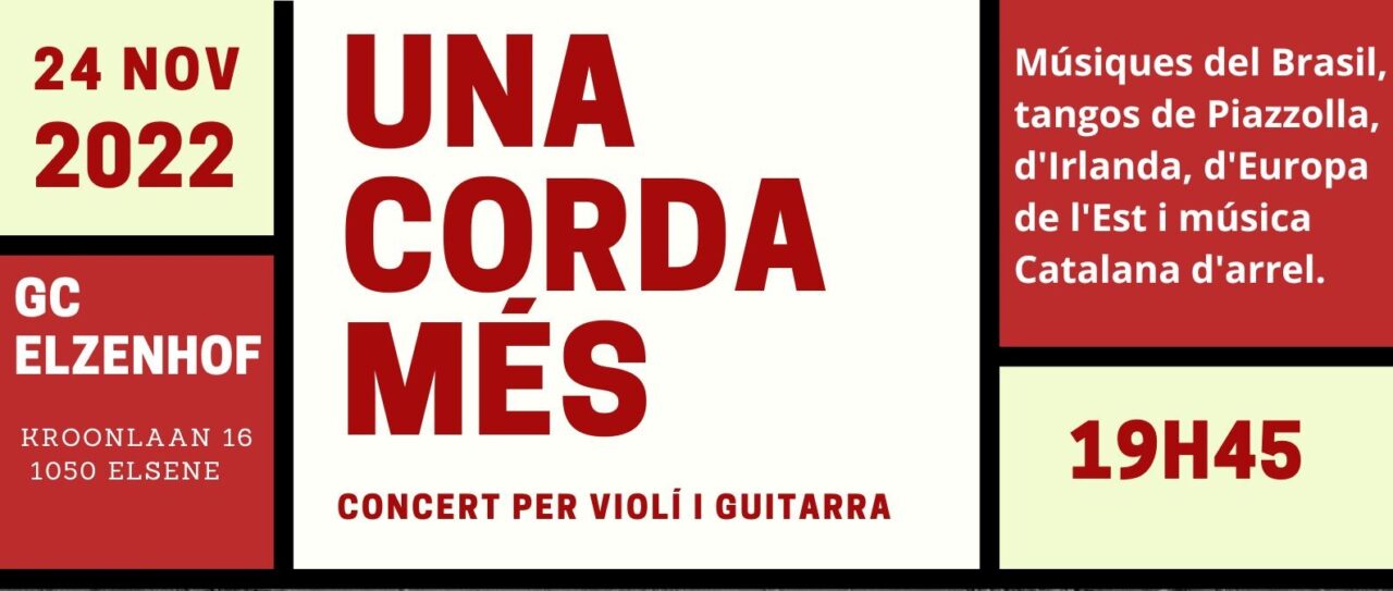 concert "una corda més" - Casal Català de Brussel·les
